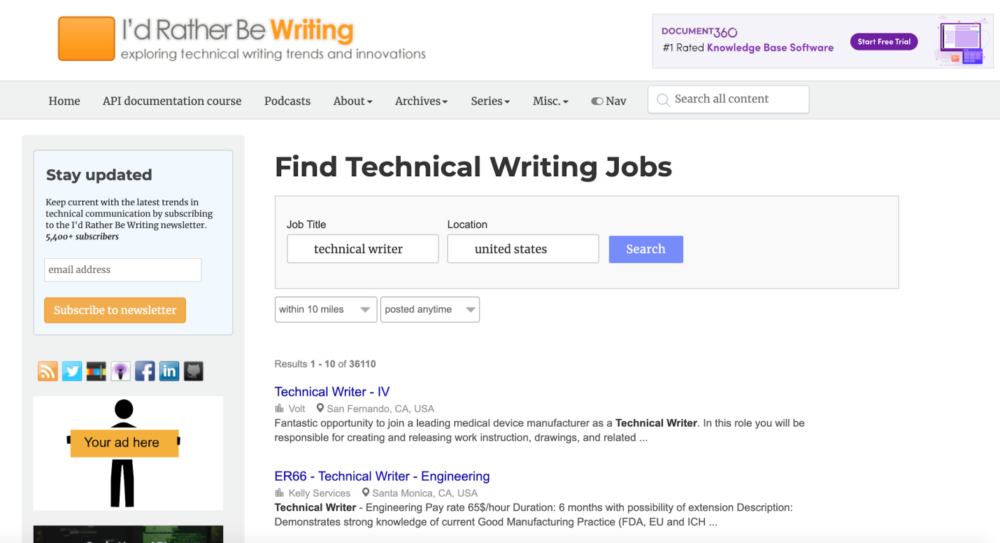 8 Top Sites With Technical Writer Jobs For Freelancers