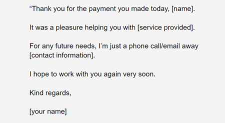 How “Thank You For Your Payment” Emails Help Retain Clients