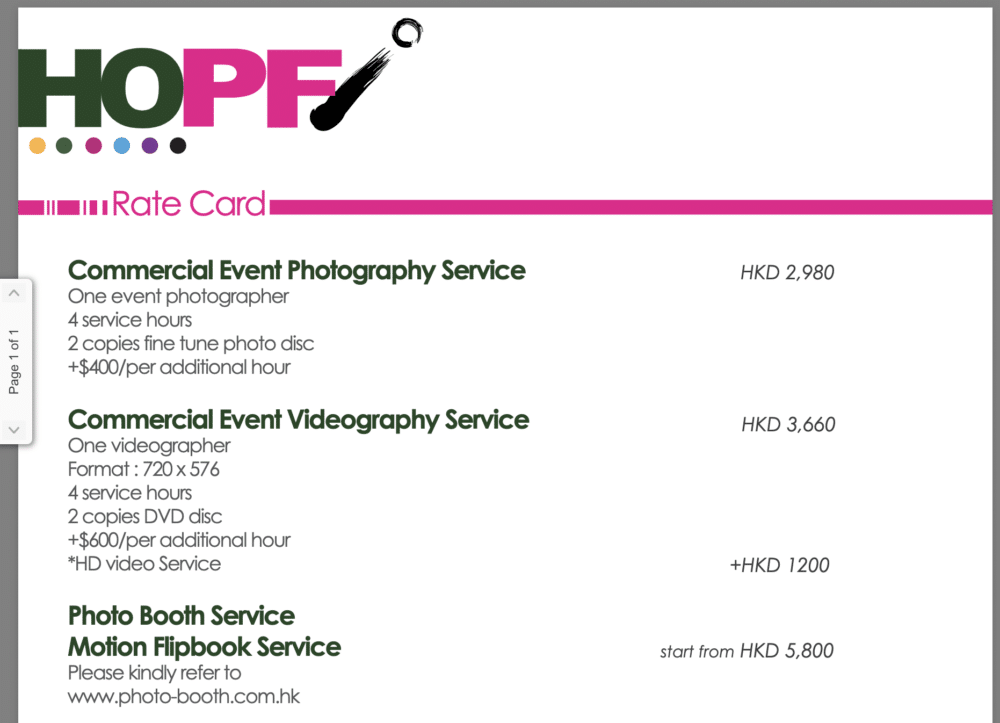How To Create A Freelance Rate Card 8 Examples For Inspiration How To Create A Freelance Rate Card 8 Examples For Inspiration